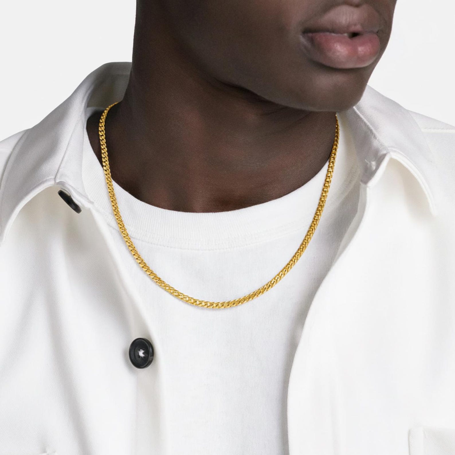 Men's Curb Chain Necklace in Silver 925 • Simple Manly Minimalist ...