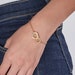 Personalized Engraved Interlocking Adjustable Two Hearts Bracelet ...