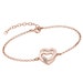 Personalized Engraved Interlocking Adjustable Two Hearts Bracelet ...