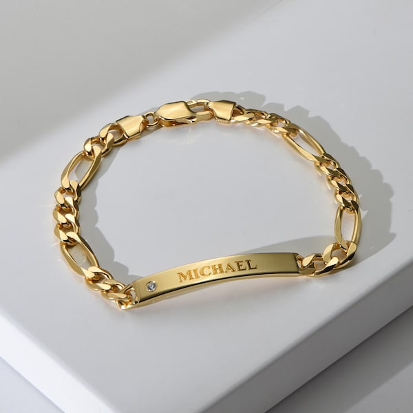 Custom Gold Men Bracelet - Etsy