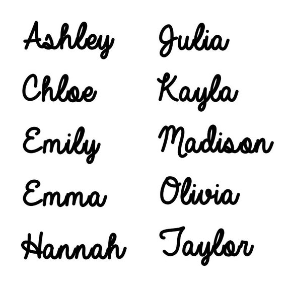 The Name Ashley In Cursive