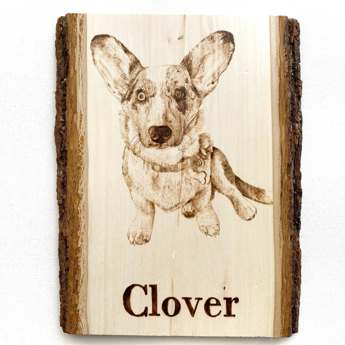 Dog Portrait Pet Portrait Woodburned Pet Portrait Pet Remembrance Gift ...