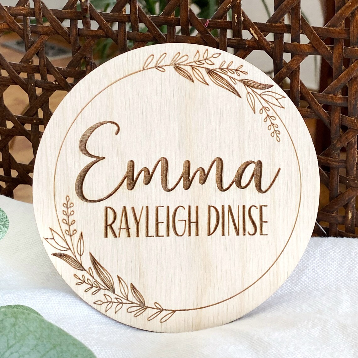 Newborn Name Sign Name Announcement Birth Stat Personalized - Etsy