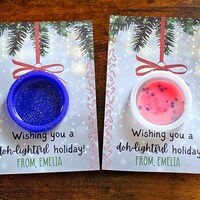 Christmas Play Doh Favor, Holiday Play Doh Favor, Kids Christmas Party ...