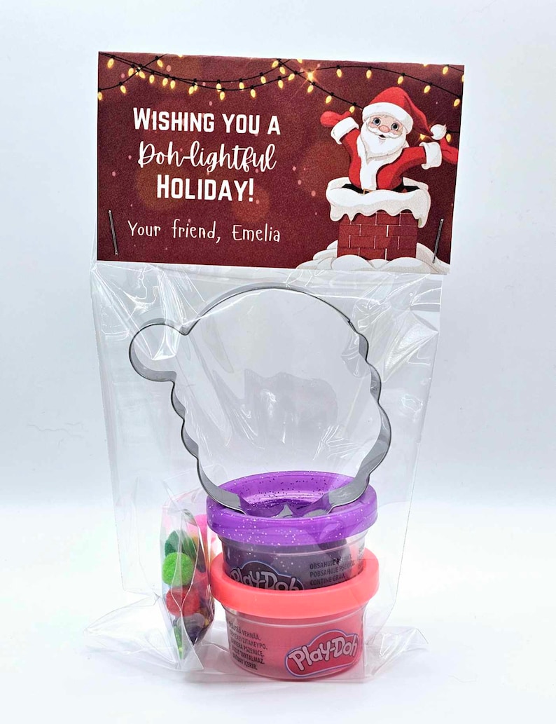 Christmas Play Doh Kit, Holiday Play Doh Kit, Kids Christmas Party ...
