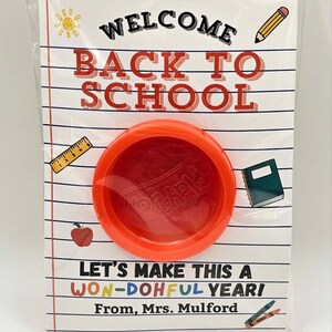 Back to School Play Doh Favors, Back to School, Classroom Favors, First ...