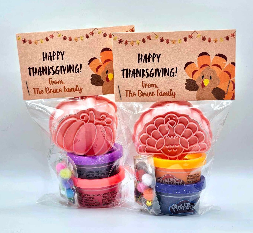 Thanksgiving Play Doh Kit, Thanksgiving Kids Table Activity ...