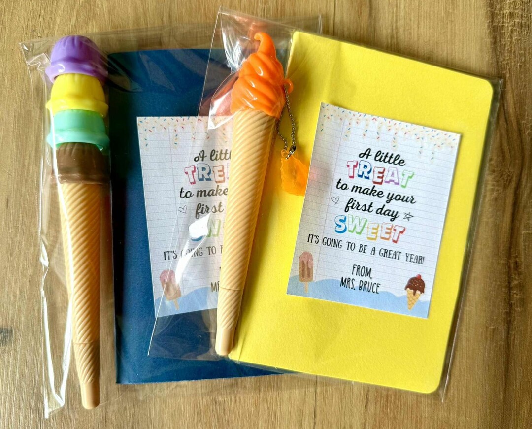 Back to School Notebook Favors, Back to School Gifts, Classroom Favors ...