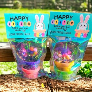 Easter Play Doh Kit, Kids Easter Party Favors, Easter Classroom Gift ...