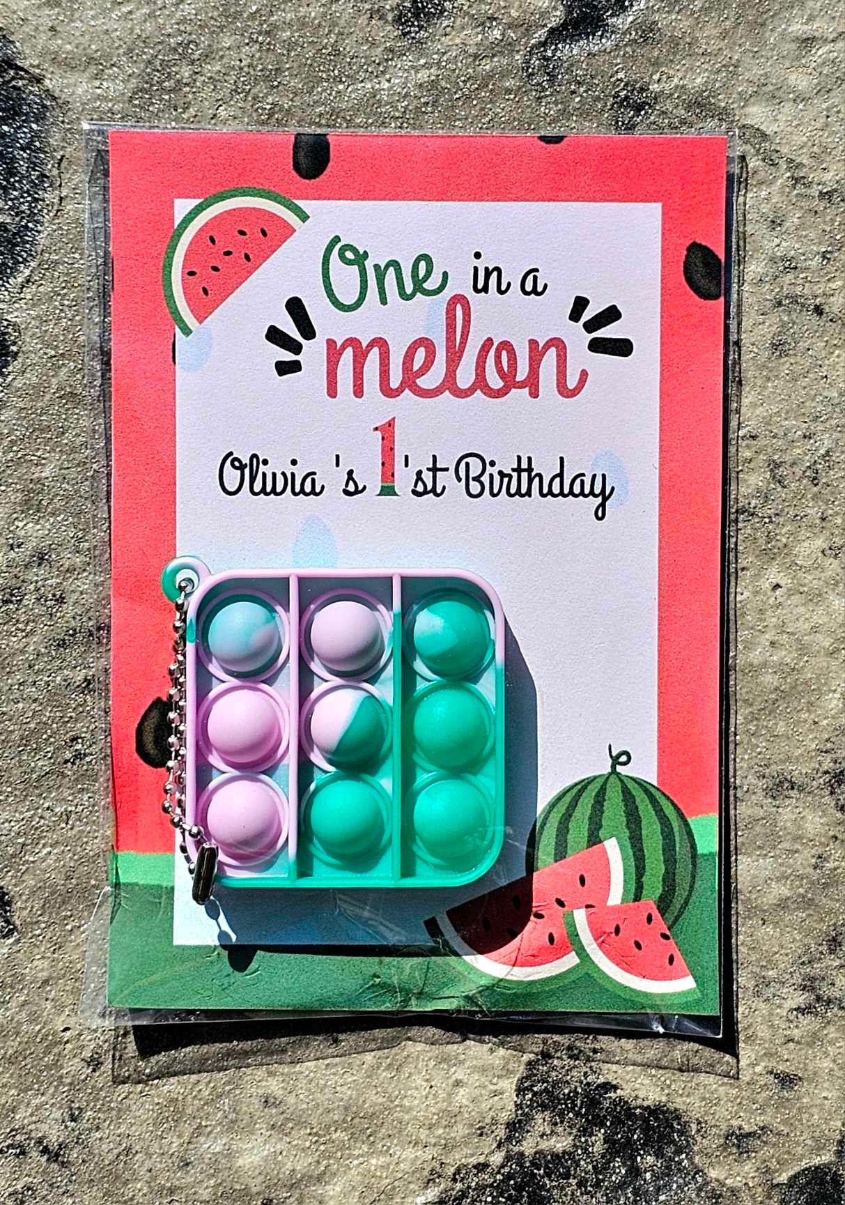 Watermelon Pop It Party, One in a Melon Theme, Watermelon Birthday ...
