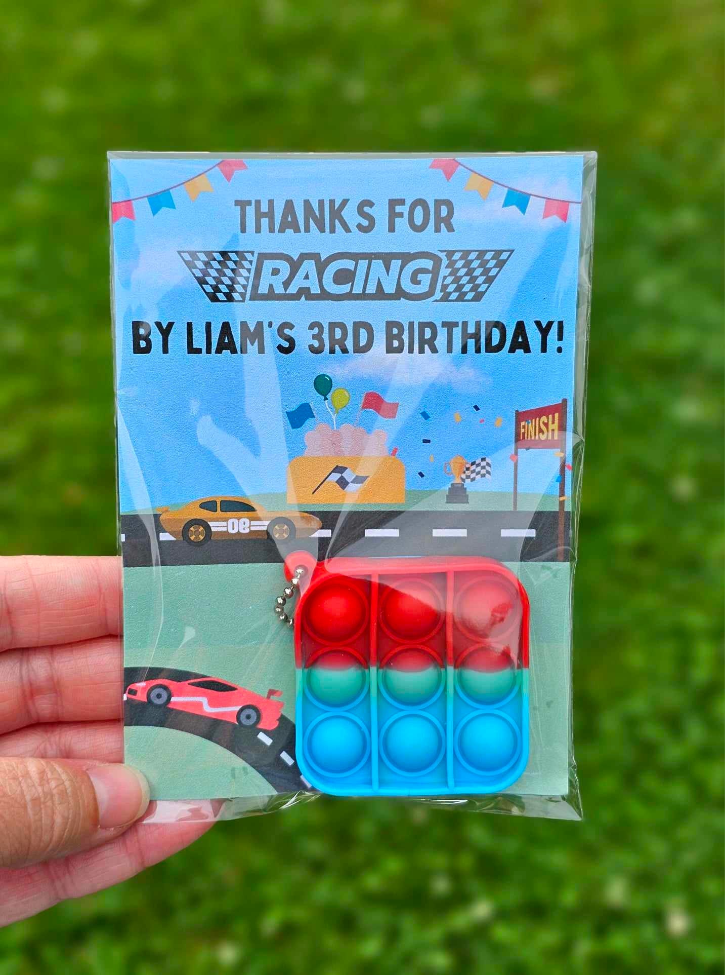 Race Car Pop It Favors, Kids Party Favors, Classroom Favor, Race Car ...