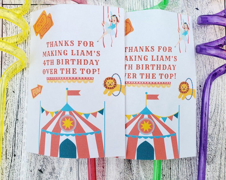 Carnival Birthday Favors Circus Birthday Favors Carnival - Etsy