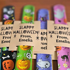 Halloween Party Favors, Slap Bracelet Favors, Halloween Classroom Gift ...