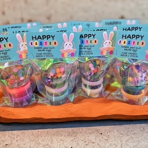 Easter Play Doh Kit, Kids Easter Party Favors, Easter Classroom Gift ...