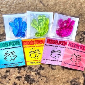 Sticky Hand Back to School Favors, Back to School Gift, Classroom ...