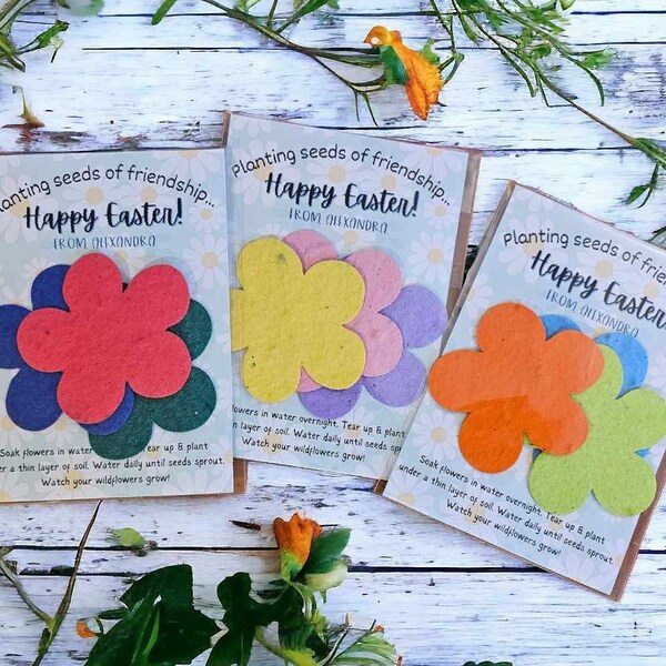 Easter Seeds Kids Favors - Etsy