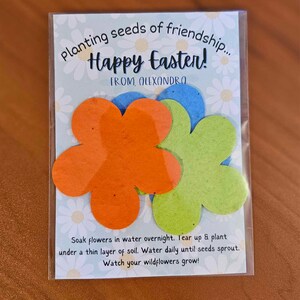 Easter Plantable Seed Favors, Kids Easter Party Favors, Class Easter ...