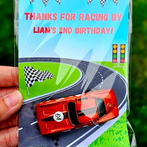 Race Car Birthday Party Favor, Car Party Favor, Classroom Gift ...