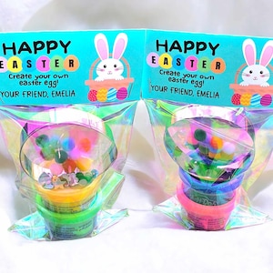 Easter Play Doh Kit, Kids Easter Party Favors, Easter Classroom Gift ...