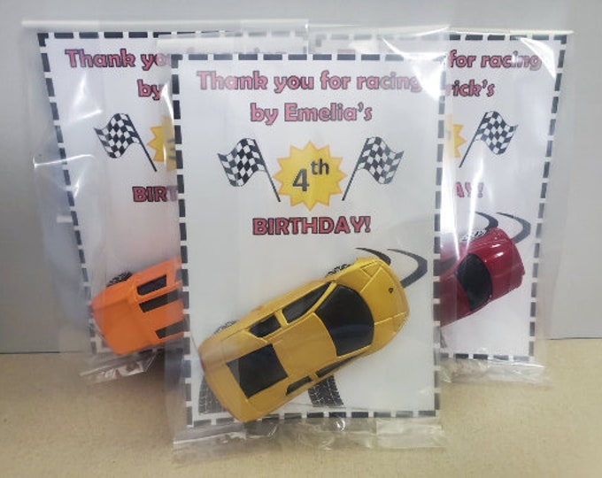 Race Car Birthday Party Favor Car Party Favor Classroom - Etsy