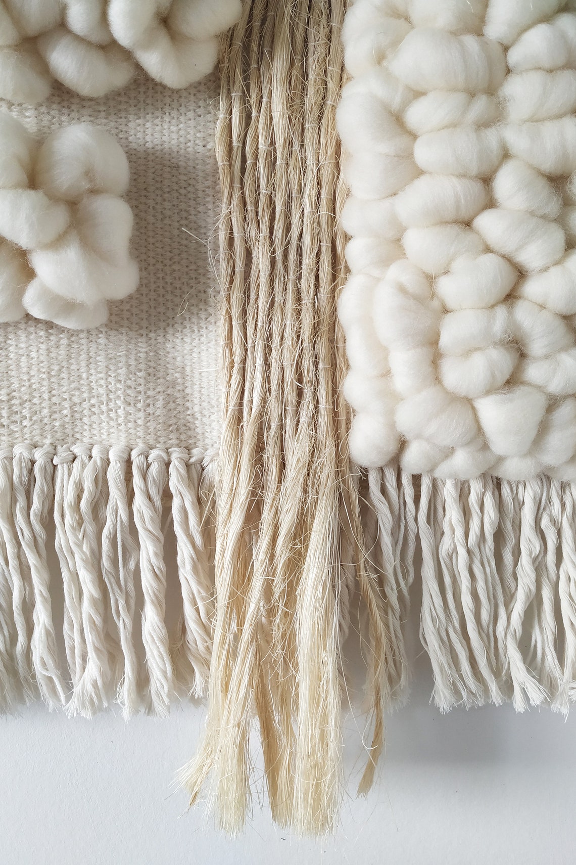 Nature Large Woven Wall Hanging Made of Wool and Cotton - Etsy