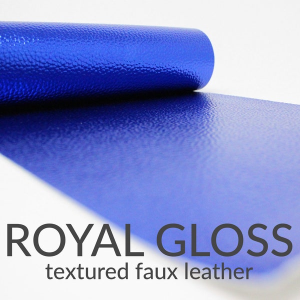 Royal Blue Faux Leather - Etsy