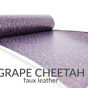 PURPLE Faux Leather Fabric | Faux Purple Leather Fabric | Grape Faux ...