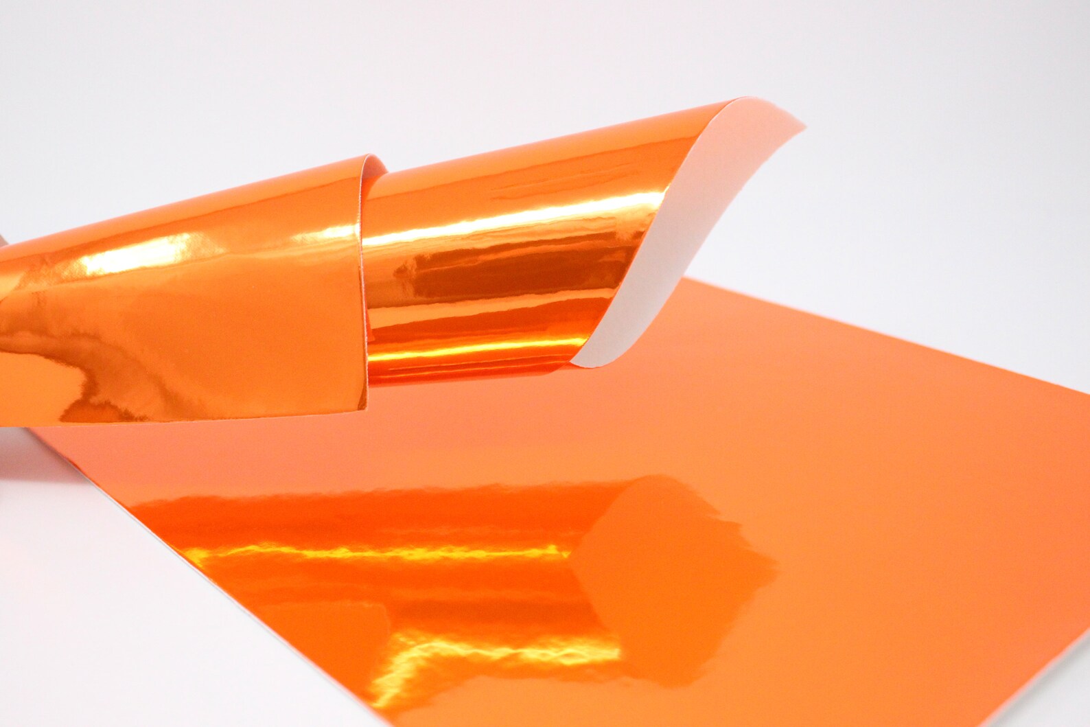 ORANGE FOIL Fabric Sheet Orange Shiny Fabric Orange Foil - Etsy