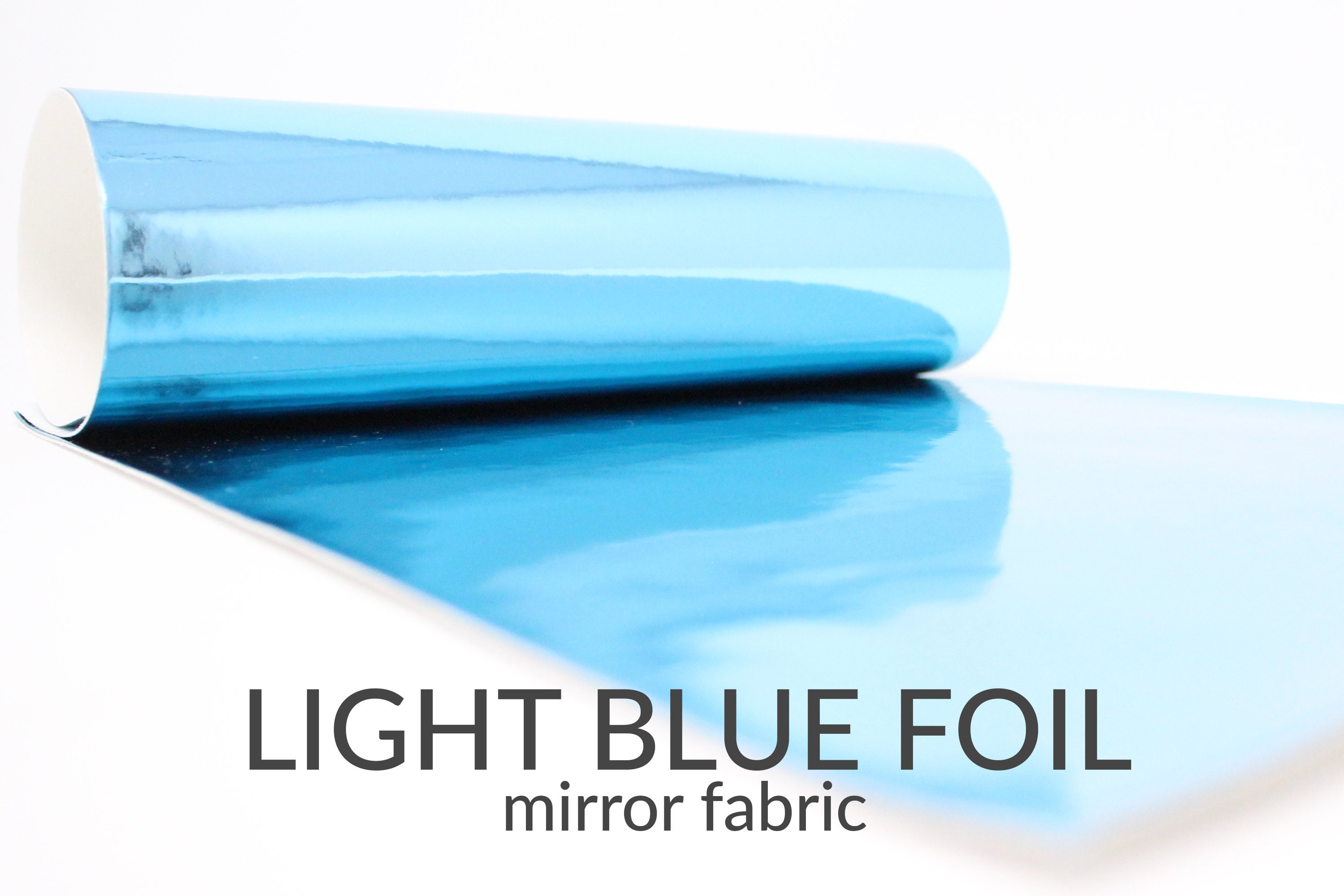 LIGHT BLUE FOIL Fabric Sheet A4 Blue Shiny Fabric Blue | Etsy