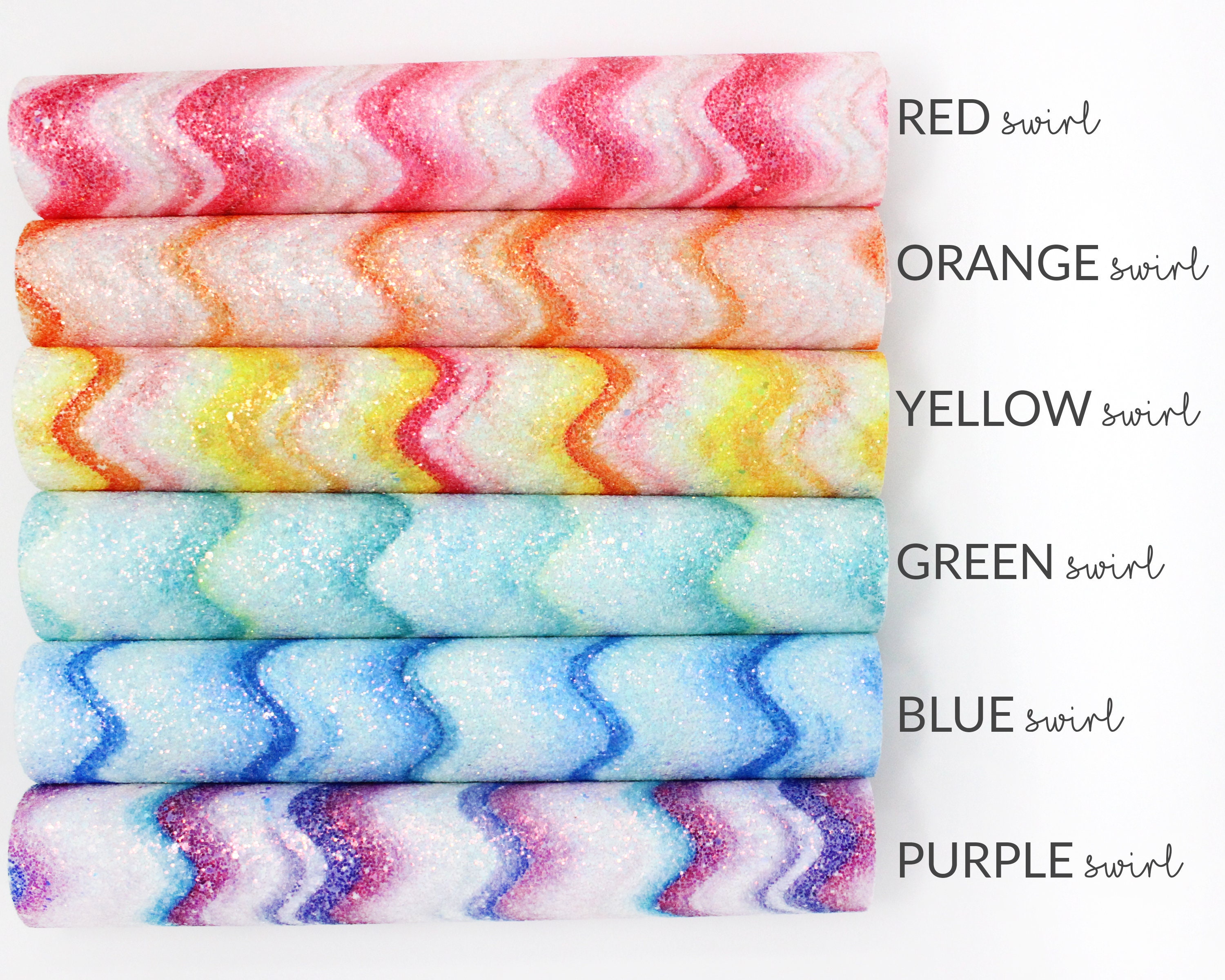 RED SWIRL Chunky Glitter Fabric Red Wave Chunky Glitter - Etsy