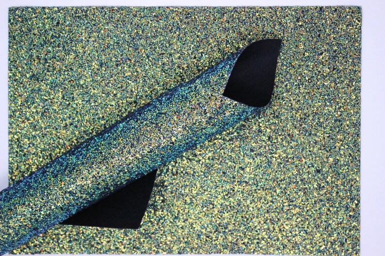 Raven Gemstone Chunky Glitter Canvas Sheets Black Glitter - Etsy