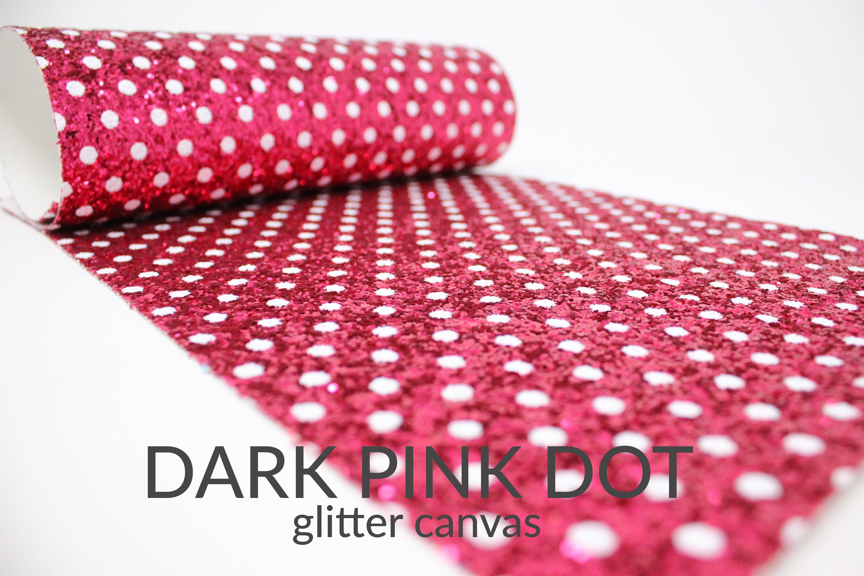 RED POLKA DOT Glitter Canvas A4 Chunky Glitter Fabric Sheet - Etsy