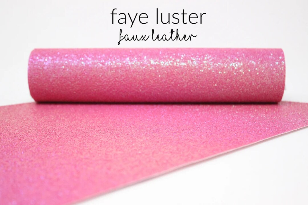 Faye Luster Faux Leather Sheets | Pink Faux Leather Fabric Bundle | Faux Leather Fabric Sheets ...