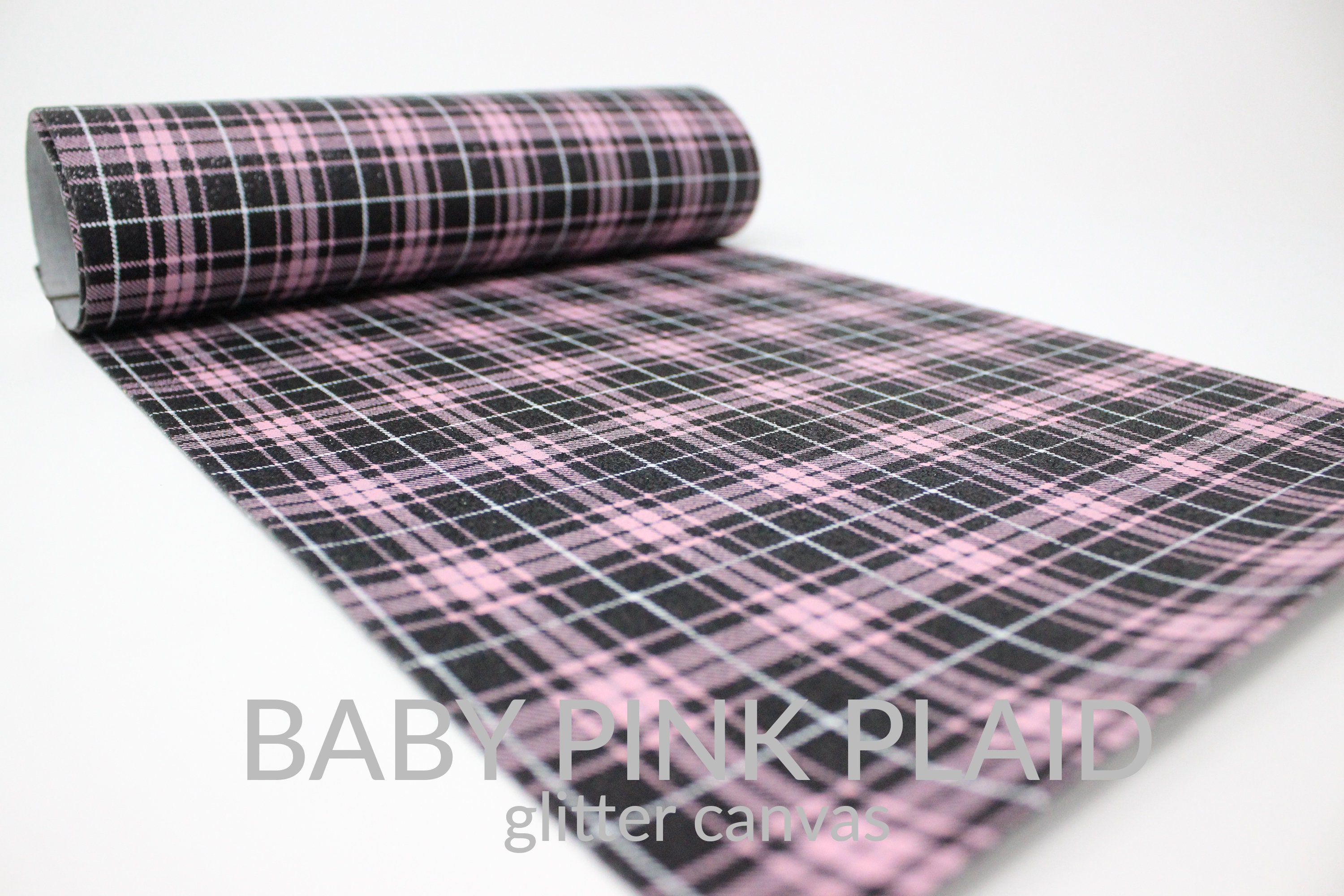 WHITE PLAID Fine Glitter Fabric Sheet A4 Plaid Glitter | Etsy