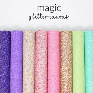 Magic Chunky Glitter Canvas Sheets Magic Glitter Canvas - Etsy