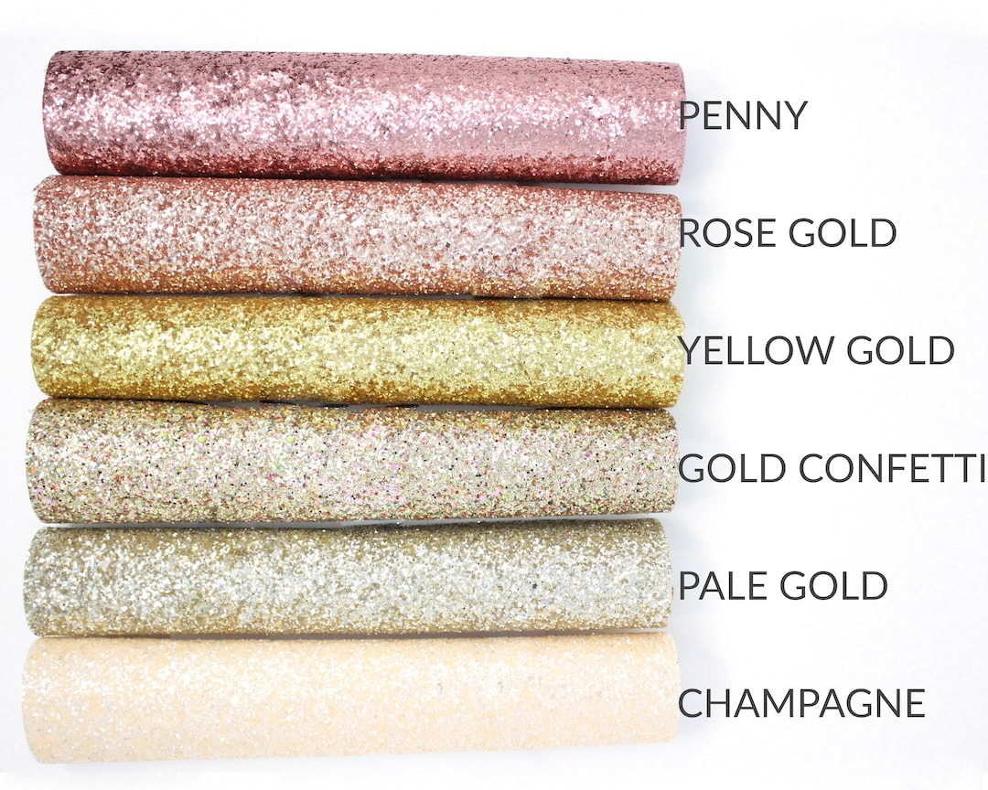 GOLD Chunky Glitter Fabric | Chunky Glitter Canvas | Glitter Material ...