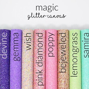 Magic Chunky Glitter Canvas Sheets Magic Glitter Canvas - Etsy