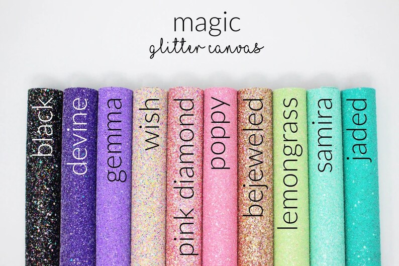 Magic Chunky Glitter Canvas Sheets Magic Glitter Canvas - Etsy