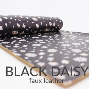 DAISY Faux Leather Sheet 8 Colors | Daisies Faux Leather Fabric ...