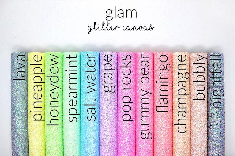 10 Sheets X DEEP SEA GLAM Chunky Glitter Fabric | Glitter Craft ...