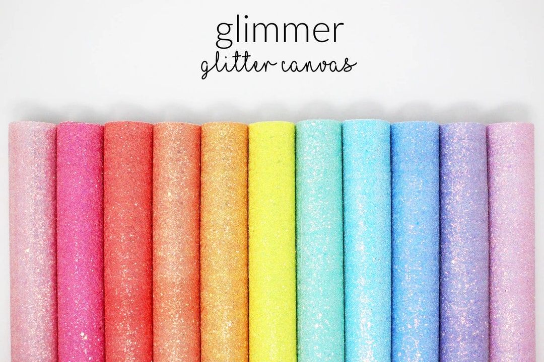 10 Sheets X GLIMMER Chunky Glitter Fabric | Bright Glitter Craft ...
