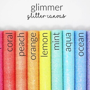 10 Sheets X GLIMMER Chunky Glitter Fabric | Bright Glitter Craft ...
