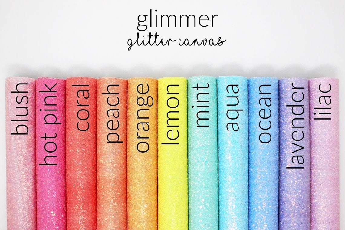 10 Sheets X GLIMMER Chunky Glitter Fabric | Bright Glitter Craft ...