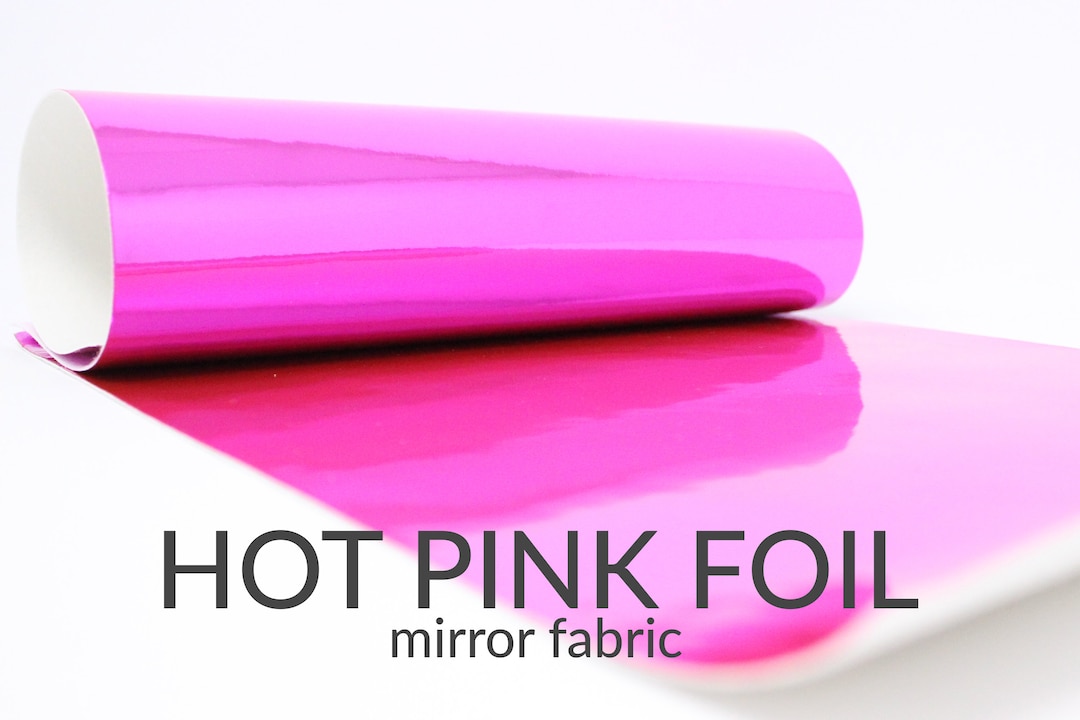 HOT PINK FOIL Fabric Sheet | Hot Pink Shiny Fabric | Hot Pink Foil ...