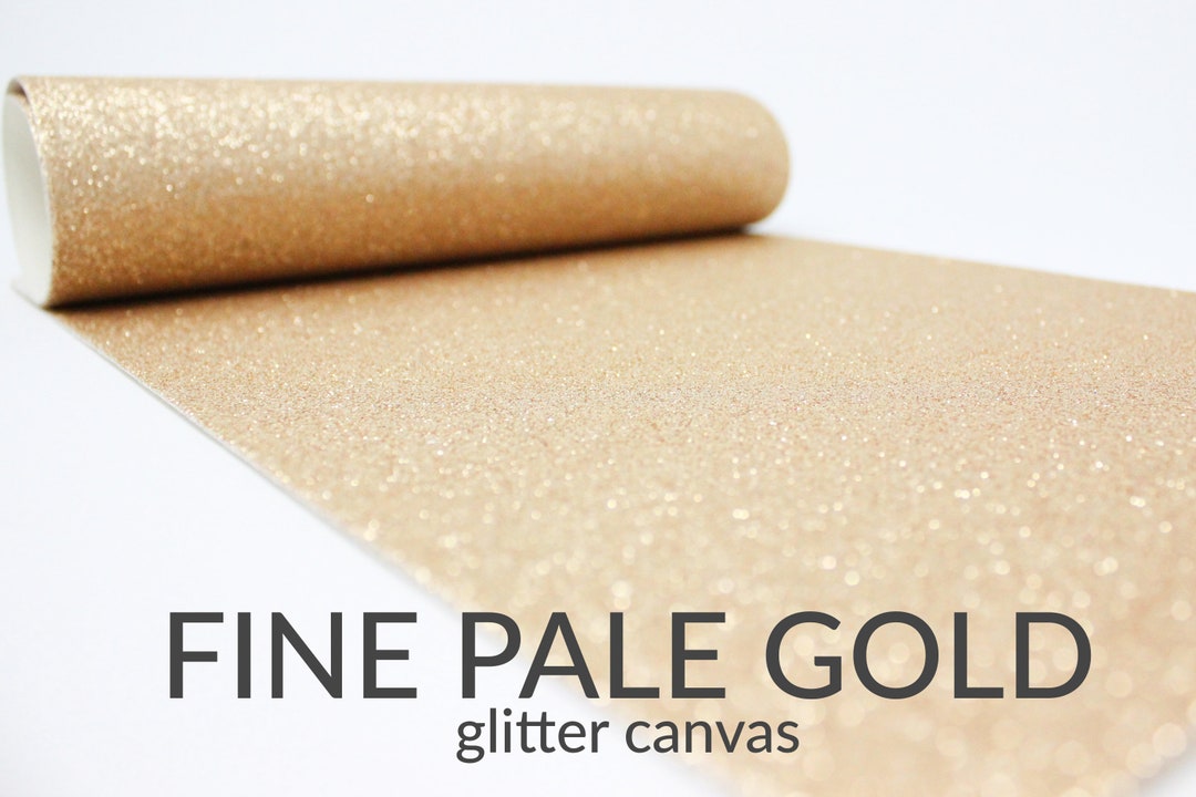 PALE GOLD FINE Glitter Fabric Sheet | Fine Glitter Canvas | Fine ...