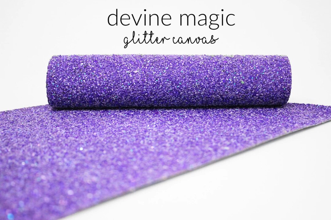 Devine Magic Chunky Glitter Canvas Sheets | Purple Glitter Canvas ...
