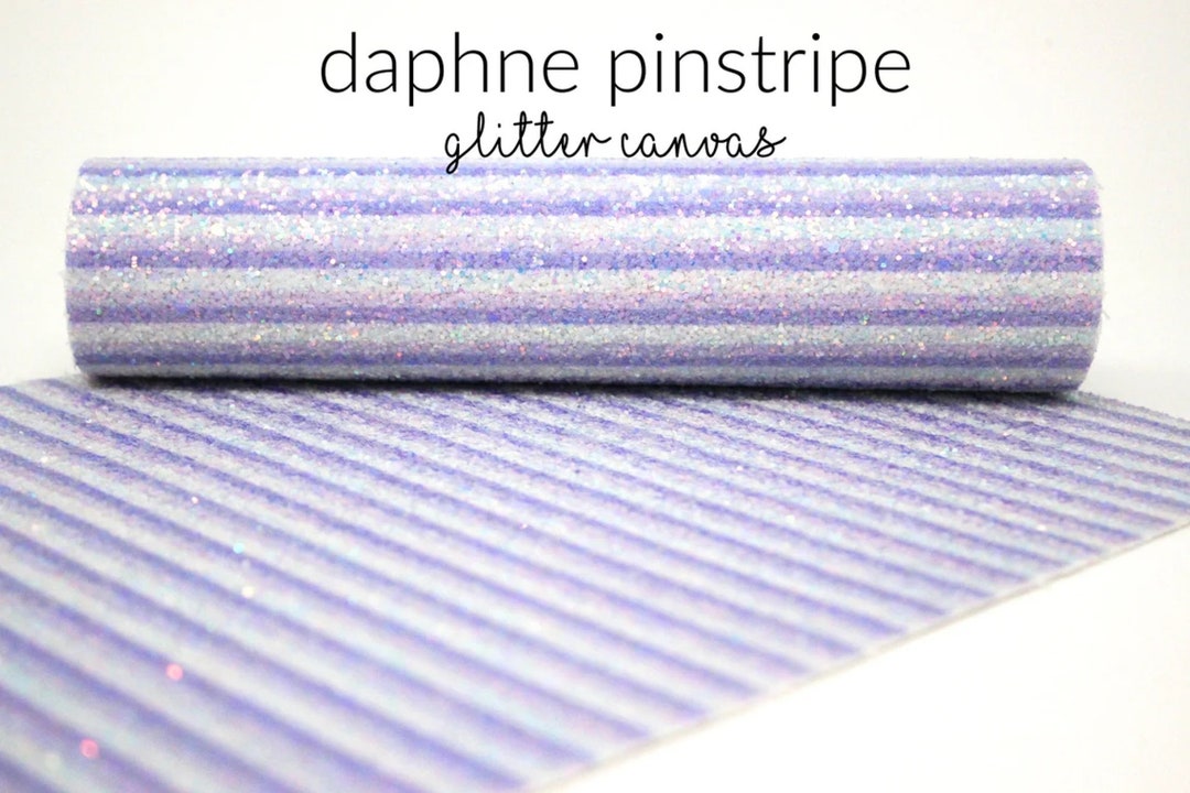 10 Sheets X PINSTRIPE DAPHNE Chunky Glitter Fabric | Glitter Craft ...