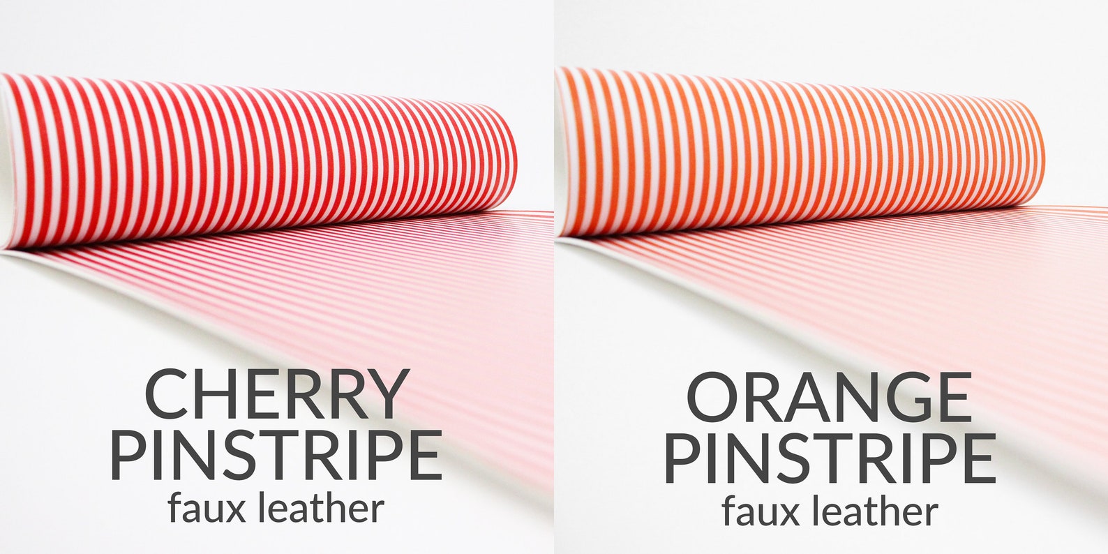 STRIPED Faux Leather 11 Colors Pinstripe Faux Leather Fabric | Etsy