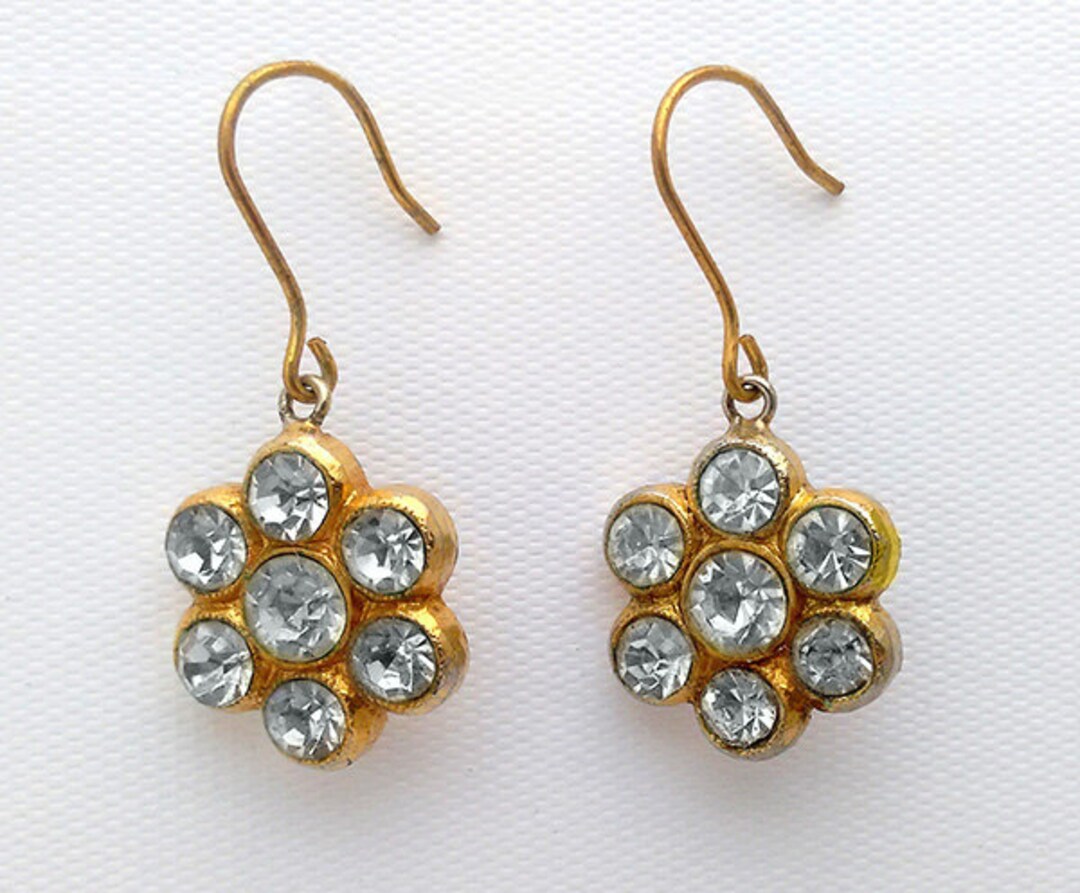 Gemma Italian Vintage Jewellery Swarovski Crystal Flower - Etsy