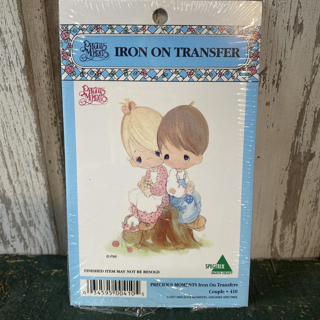 Precious Moments Iron-on Transfer 1997 Couple Design Sealed New #410 ...